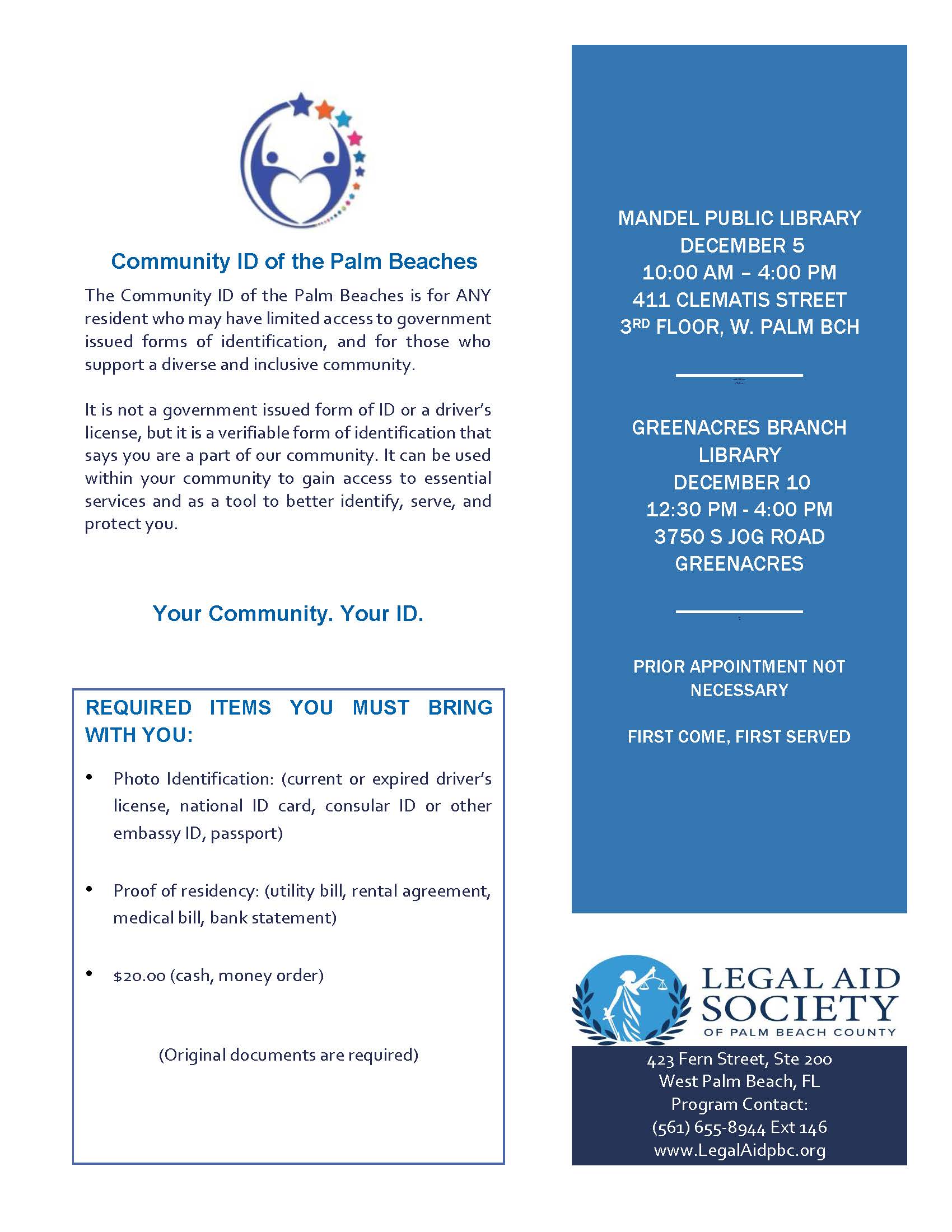 Community ID of the Palm Beaches - Legal Aid Society of Palm Beach County
