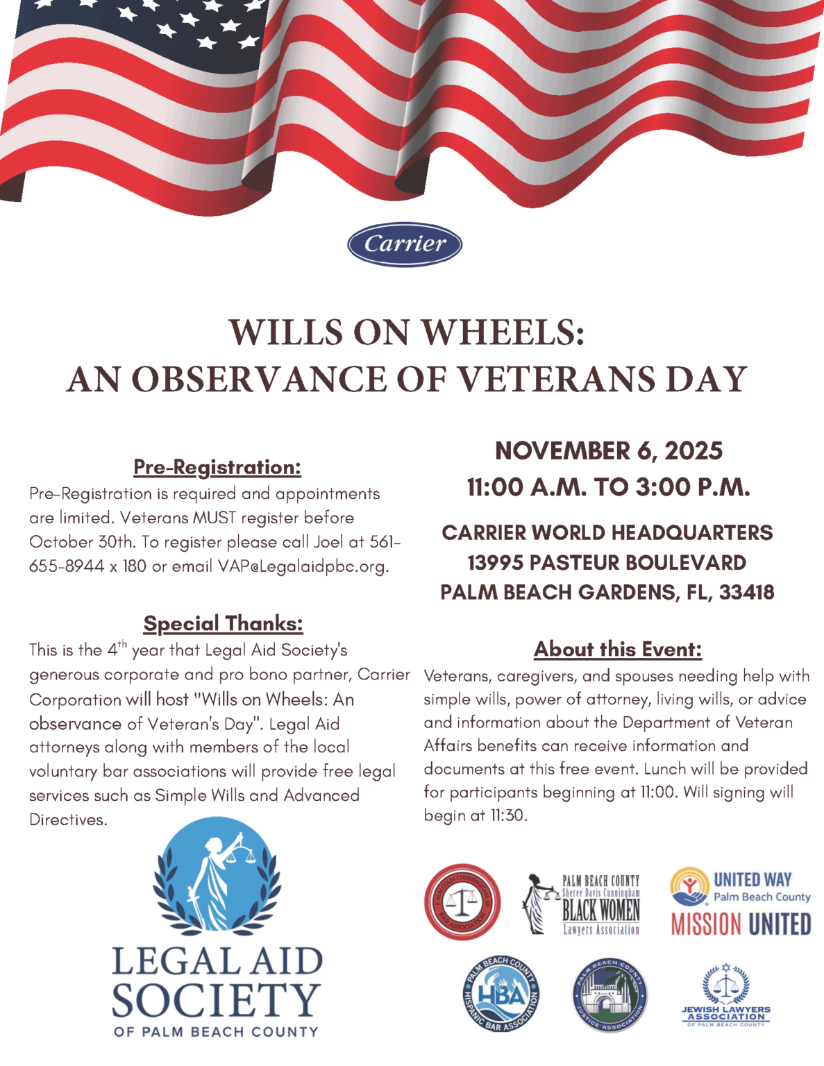 Wills on Wheels: An Observance of Veterans Day - Legal Aid Society of ...